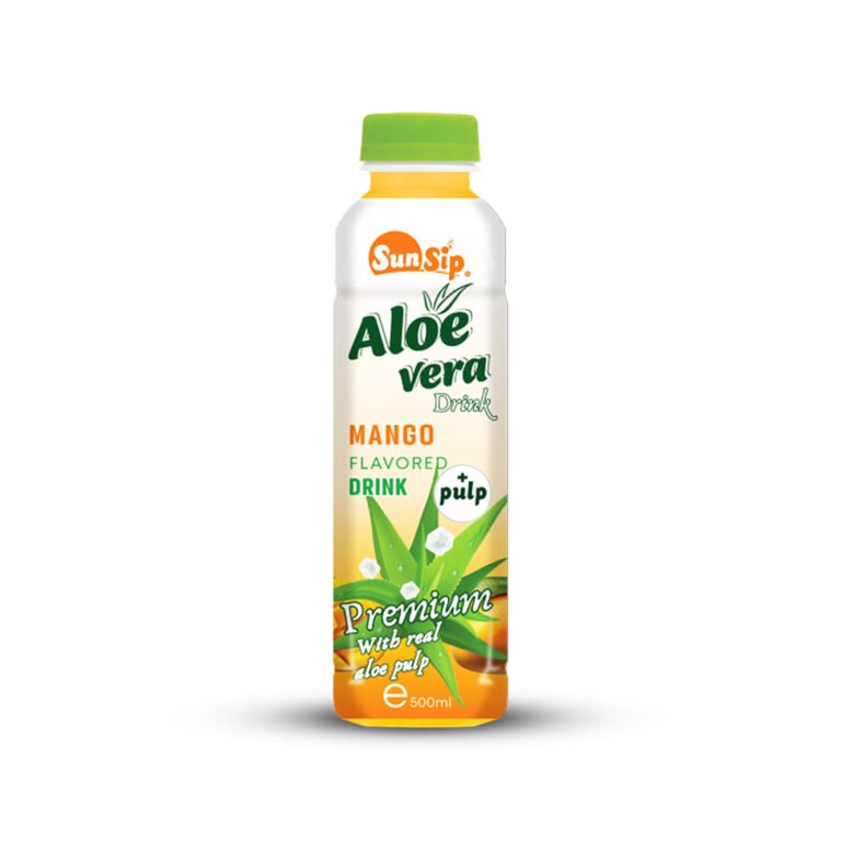 SUNSIP ALOE VERA with Pulp (Mango Flavor) - 500ml bottle - SunSip ...