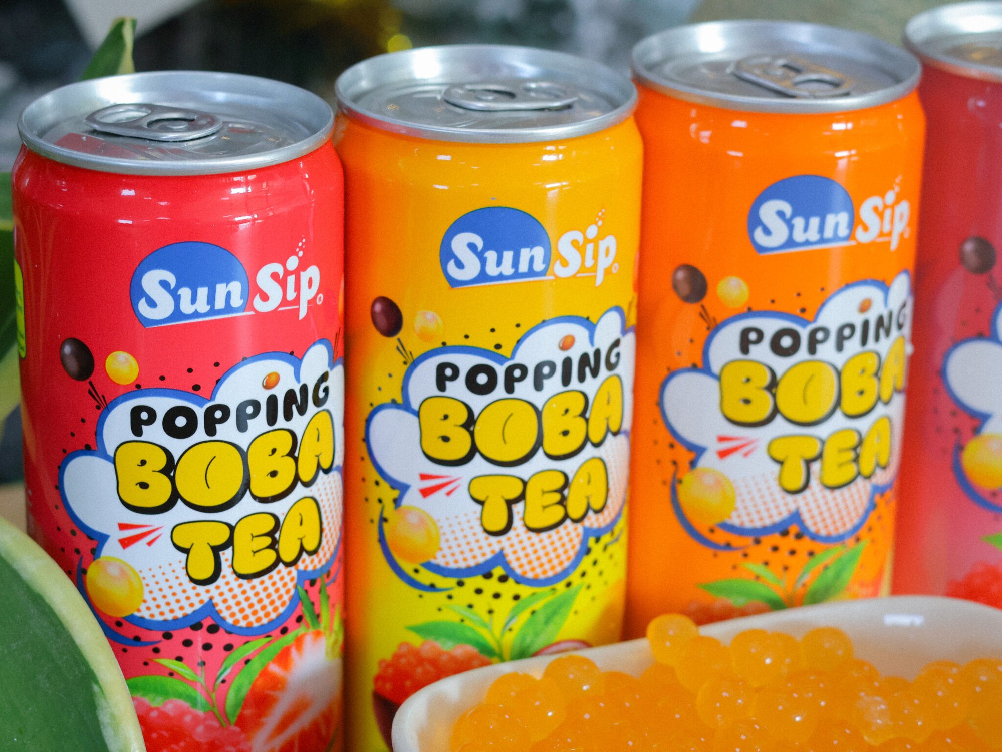 Popping Boba Tea Coconut Water Fruit juice Coconut Milk Nata De Coco ...