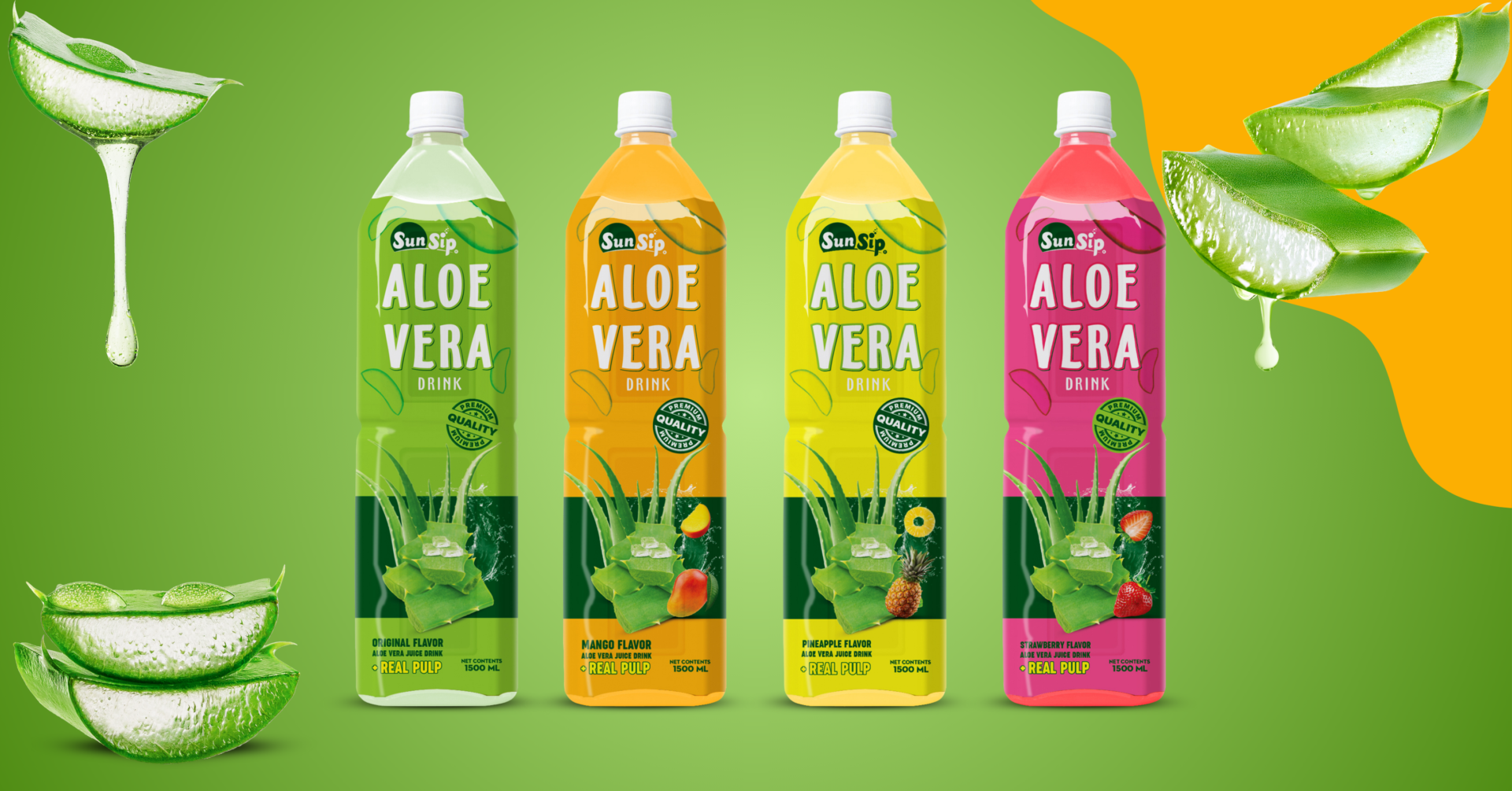 Sunsip Aloe Vera Drink 1500ml – Refreshing Aloe Vera Drink