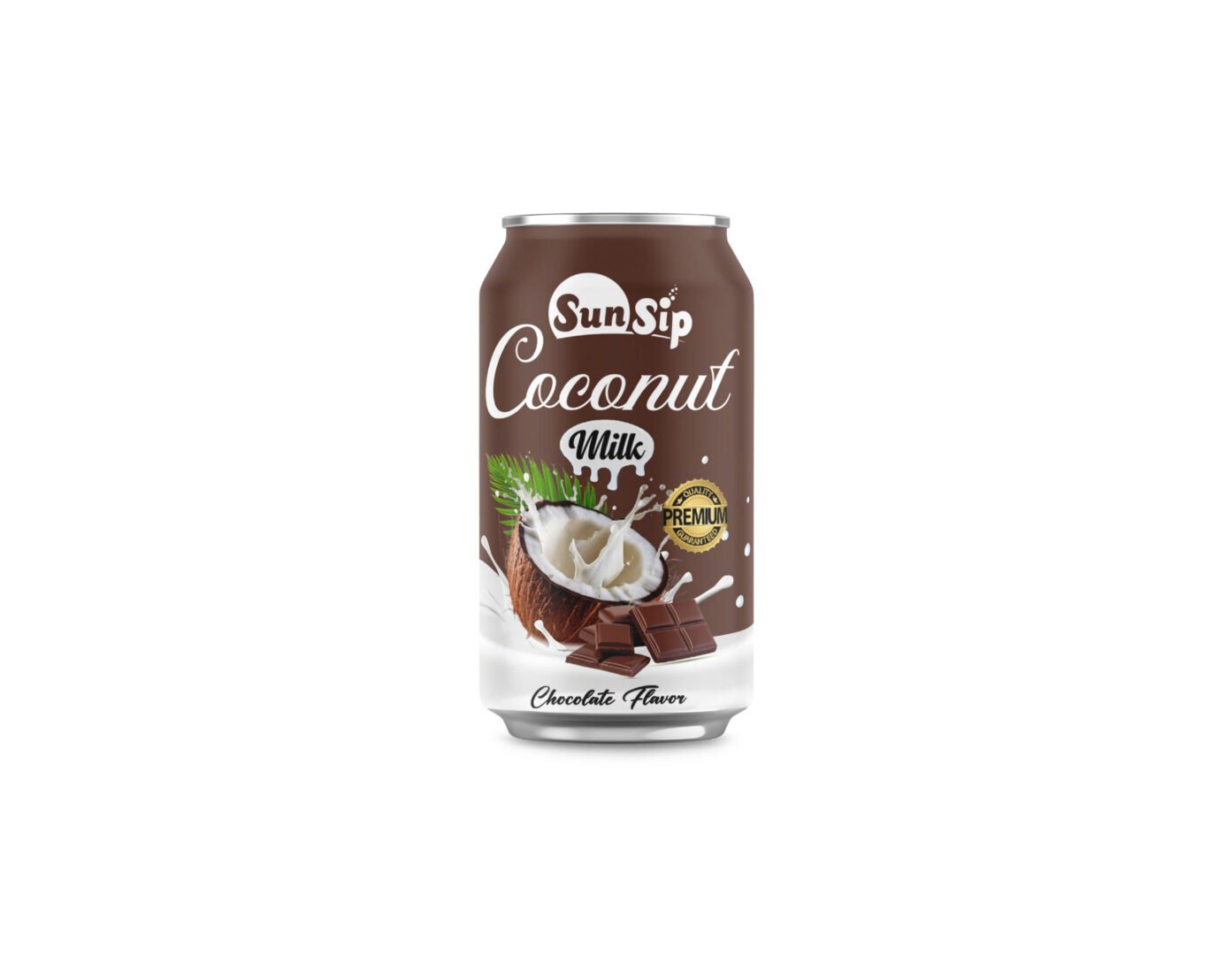 SUNSIP COCONUT MILK with Chocolate – 330ml short can - SunSip Beverages ...
